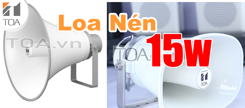 Loa nén 15W : Loa phóng thanh TOA